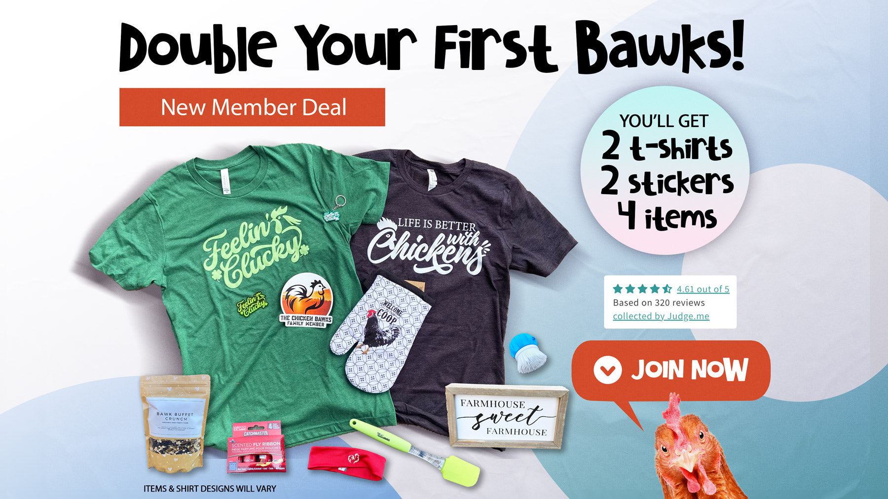 Chicken T-Shirt Subscription Box – Chicken Bawks